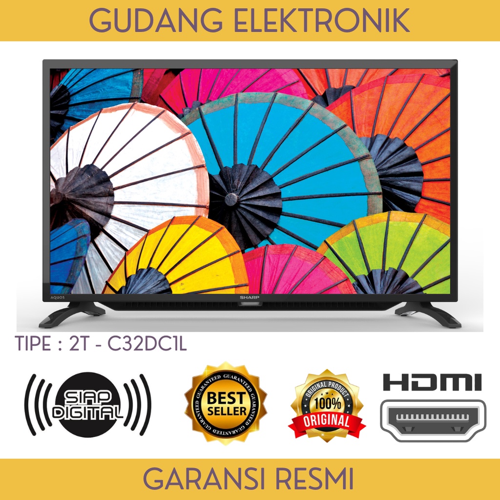 Jual TV LED SHARP 32 IN - 32GD1500 - DIGITAL - HD - FREE ONGKIR SERANG ...