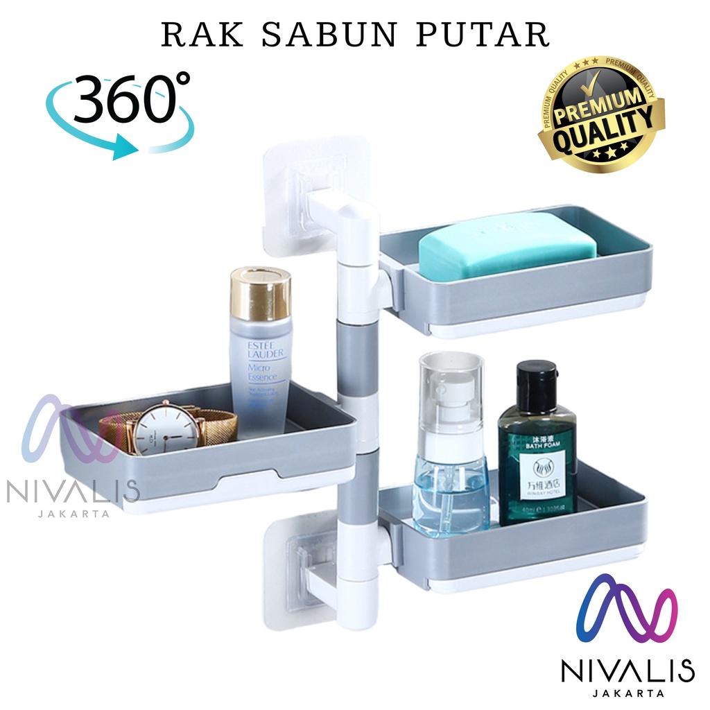 Jual NIVALIS JAKARTA RAK SABUN KAMAR MANDI TEMPEL DINDING TEMPAT SABUN ...