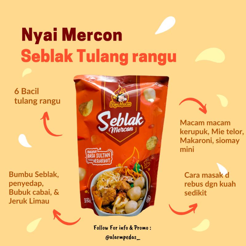 Jual Seblak Mercon ORI pedas Cikruh Seblak Bacil Tulang rangu (Agen ...