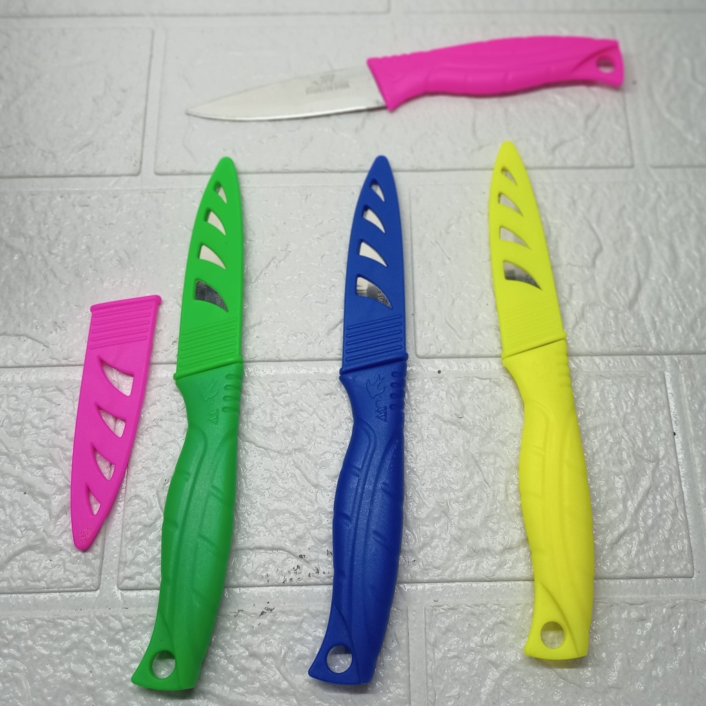Jual Pisau Buah / Pisau Sayur / Pisau Dapur Stainless Warna Berkualitas ...