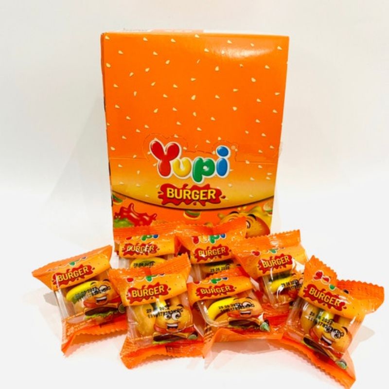 Jual Permen Yupi burger 1box isi 24pcs | Shopee Indonesia