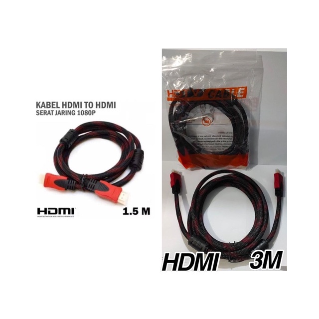 Jual Kabel HDMI Laptop ke TV CCTV 1.5M / 3M / 5M KABEL STB | Shopee Indonesia