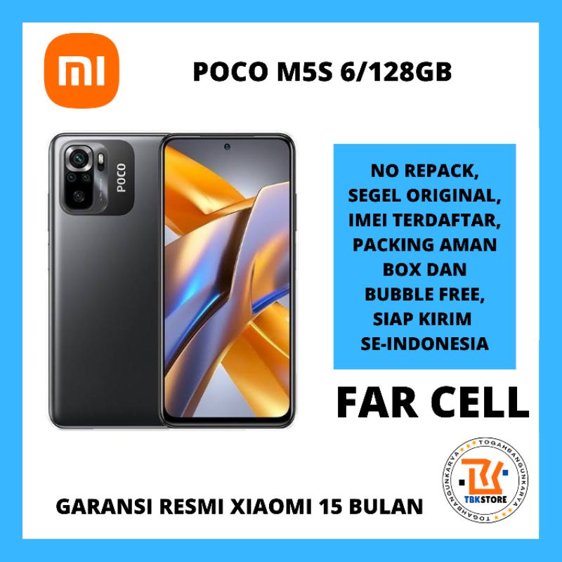 Jual XIAOMI POCO M5S 6/128 GARANSI RESMI XIAOMI INDONESIA 15 BULAN BARU ...
