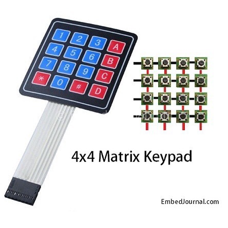 Jual KEYPAD MEMBRANE 4X4 MATRIX UNTUK ARDUINO | Shopee Indonesia