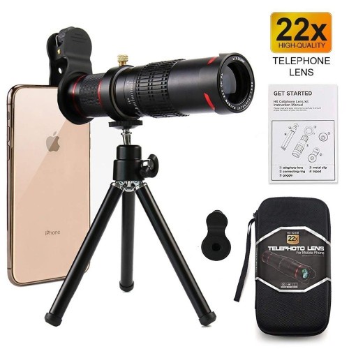 Jual SOHA LNZ-001 Lensa HP Telescope Telephoto Lens 22X Zoom Monocular ...