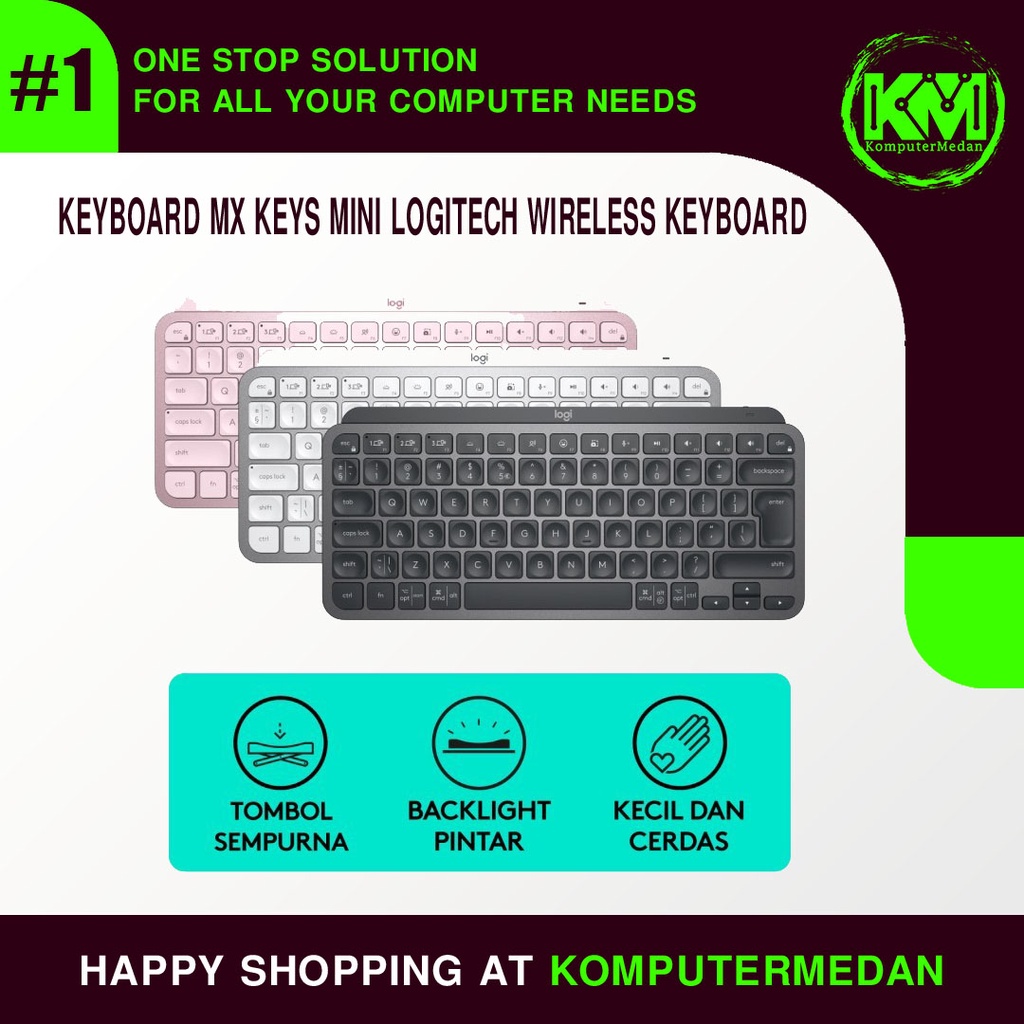 Jual Logitech MX Keys Mini Keyboard Wireless Bluetooth Backlit | Shopee Indonesia