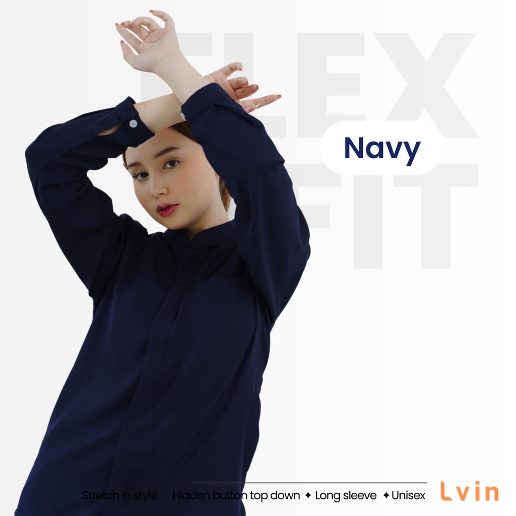 Jual [ Lvin ] FLEX FIT - Baju OKA Lengan Panjang / Baju Jaga / Set Baju ...