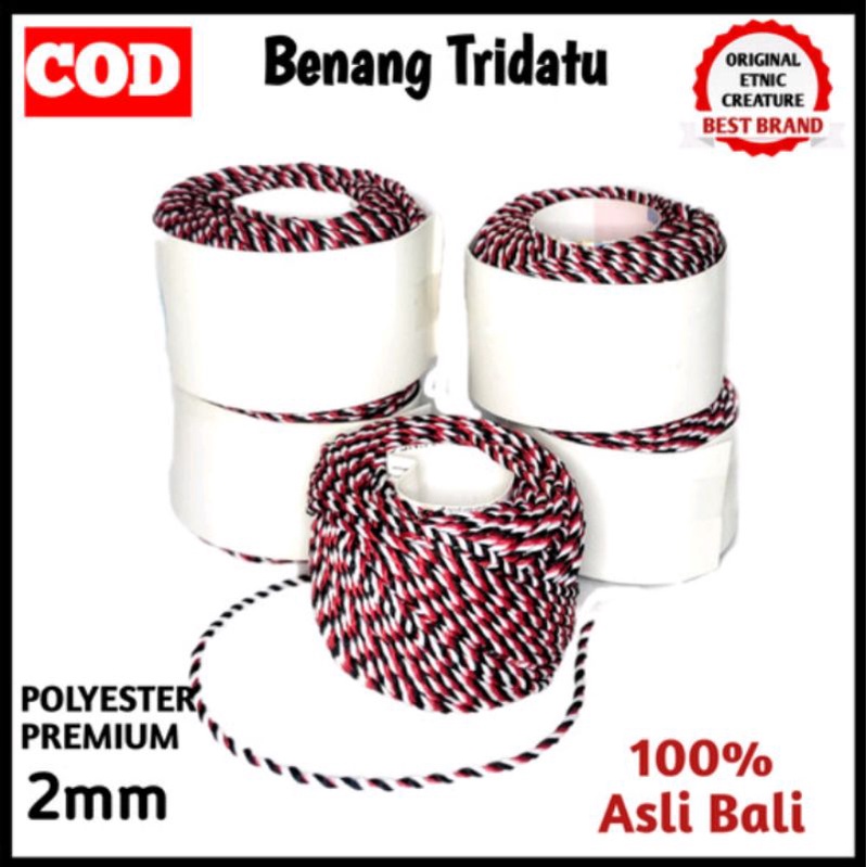 Jual TALI TRIDATU 1.MM 2.MM Asli Bali permeter / 10 meter Bahan Gelang ...