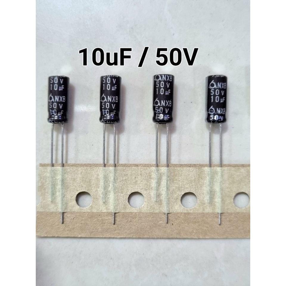 Jual Kapasitor Capacitor ELCO 10uf 50v / 10 uf 50 v / 10uf/50v Elko ...