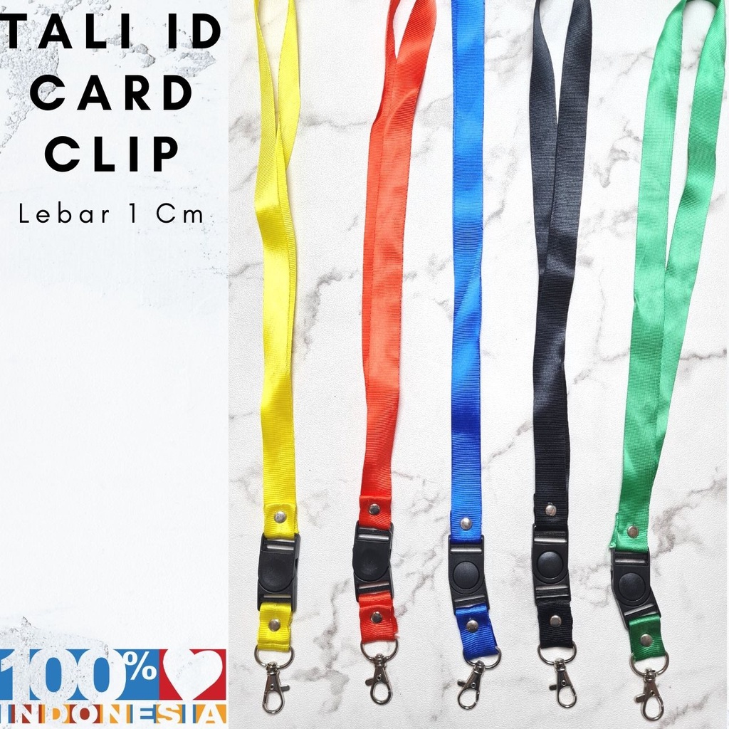 Jual Tali Lanyard PREMIUM / Tali id card / Tali Cantol / Tali Clip / ID ...