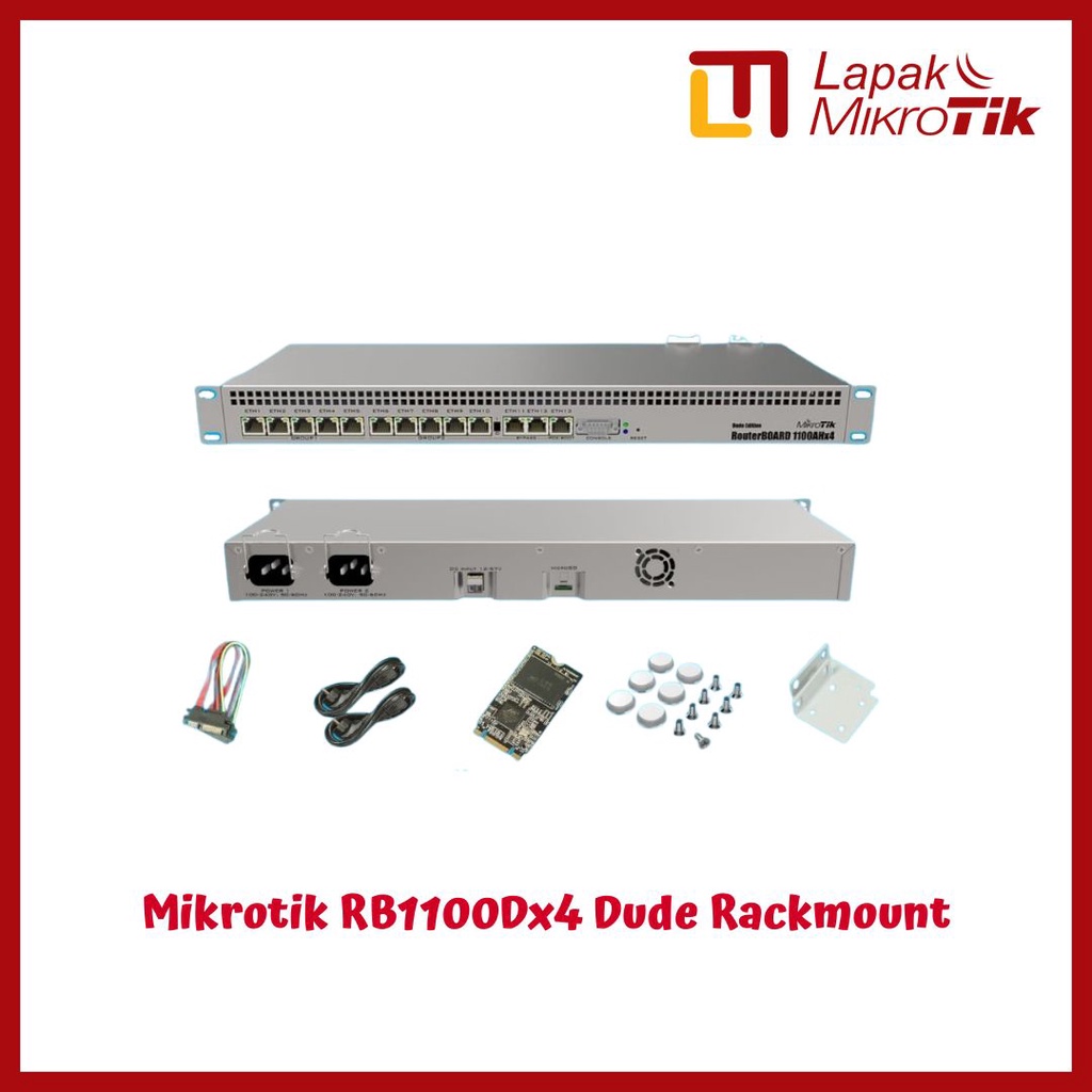 Jual Mikrotik RB1100Dx4 Dude Edition RB1100AHx4 Router 1U Rackmount ...