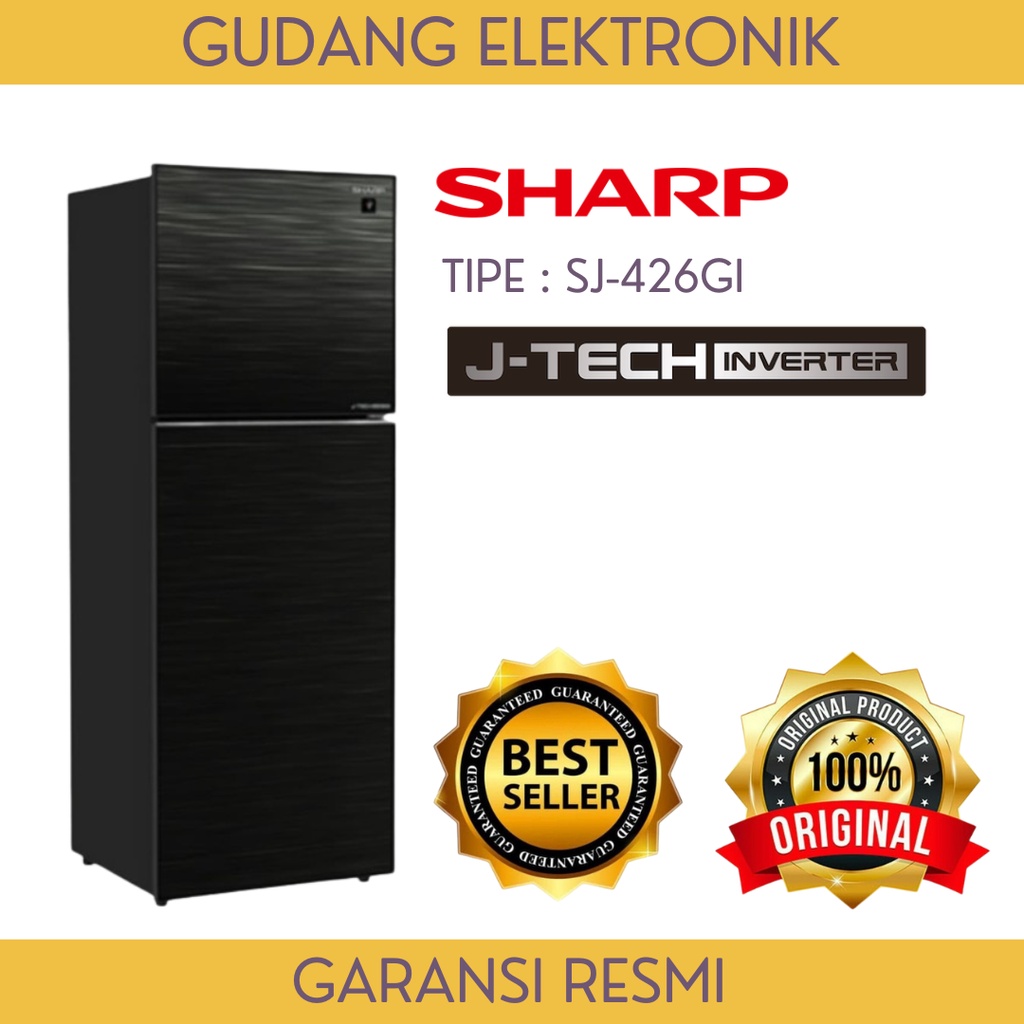 Jual KULKAS SHARP 2 PINTU INVERTER | SJ 426GI-MK | Shopee Indonesia