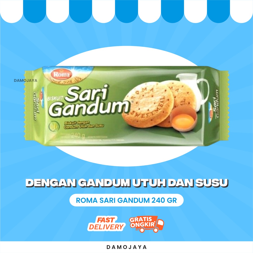 Jual Kue Biskuit Roma Sari Gandum Makanan Ringan Cemilan Enak Dan ...