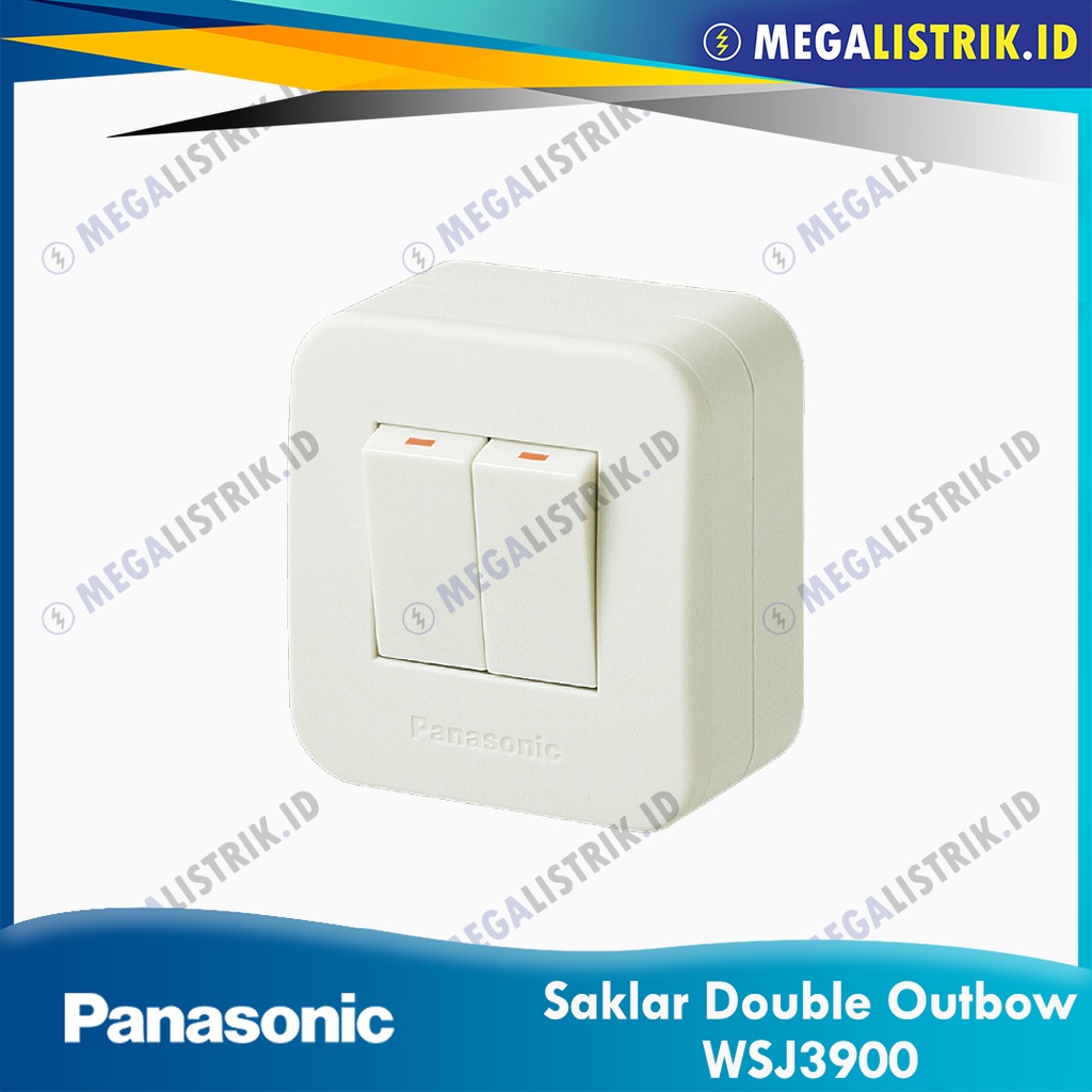 Jual PANASONIC SAKLAR DOUBLE OB / SAKELAR 2 GANG 1 ARAH / SWITCH SERI ...