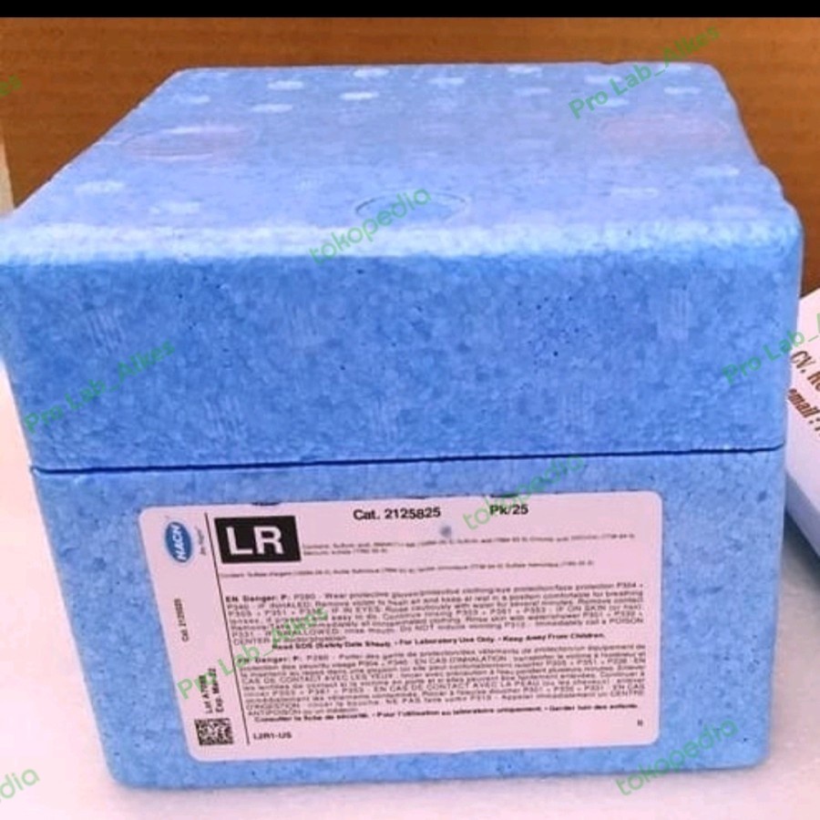 Jual HACH 2125825 COD Reagent LR Digestion Vials 3-150 mg/L 25/pk ...