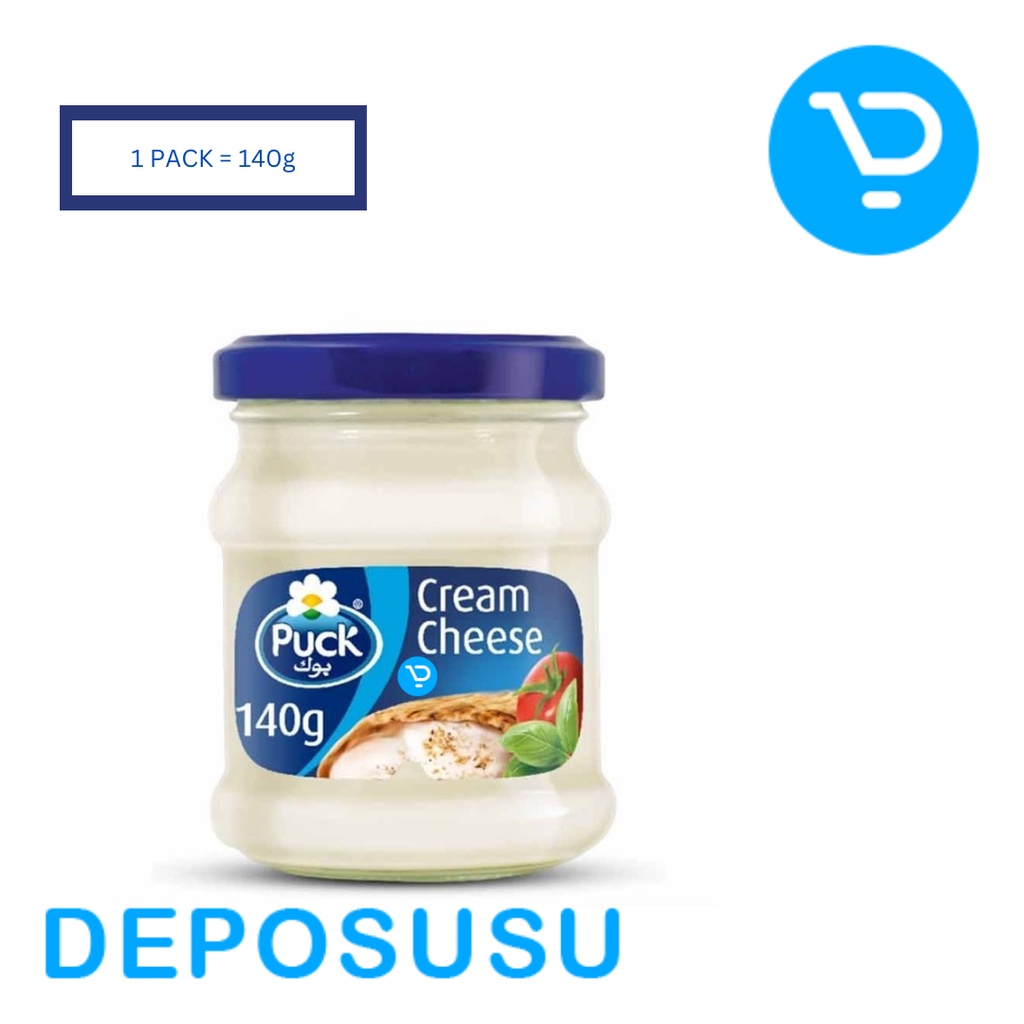 Jual PUCK keju CREAM CHEESE SPREAD 140 g (sejenis ARLA Oles) | Shopee ...