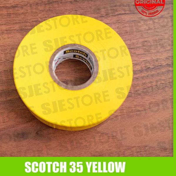 Jual Isolasi Listrik 3M Scotch 35 Vinyl Electrical Tape Kuning | Shopee ...