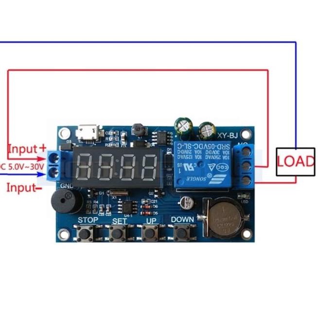 Jual Delay Timer 4D 4TS Real Time Timing Switch Relay Module Control Clock | Shopee Indonesia