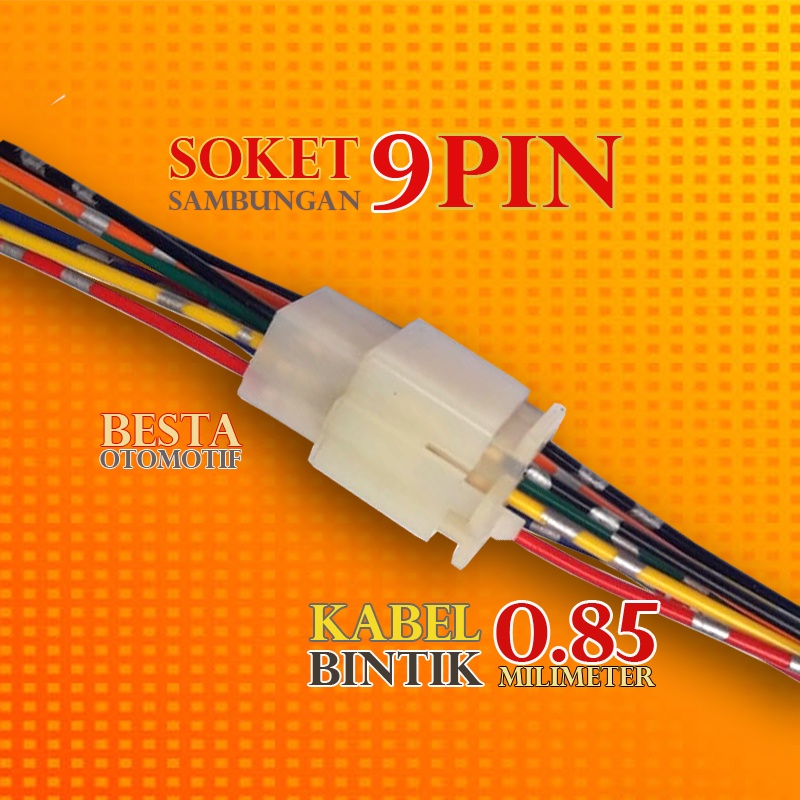 Jual Soket Sambungan 2 Pin, 3 Pin, 4 Pin, 6 Pin, 9 Pin Kabel Bodi ...