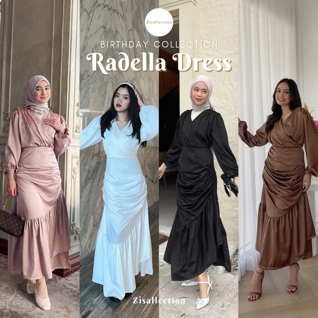 Jual ZISALLECTION - Radella Dress | Shopee Indonesia