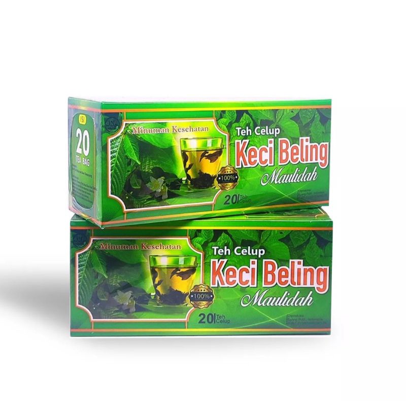 Jual Teh celup daun keci beling maulidah isi 20 kantong / Obat herbal ...
