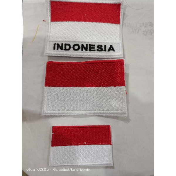 Jual BED BENDERA MERAH PUTIH LOGO BENDERA BADGE NENDERA | Shopee Indonesia