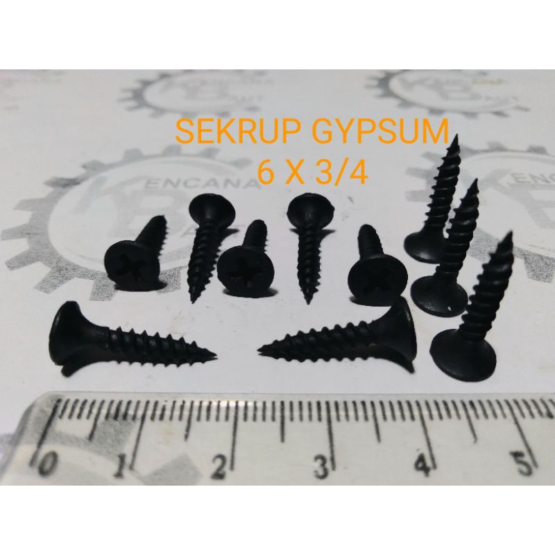 Jual 10 PCS SEKRUP GYPSUM 6 X 3/4 / SKRUP GYPSUM 6 X 3/4 INCHI ...