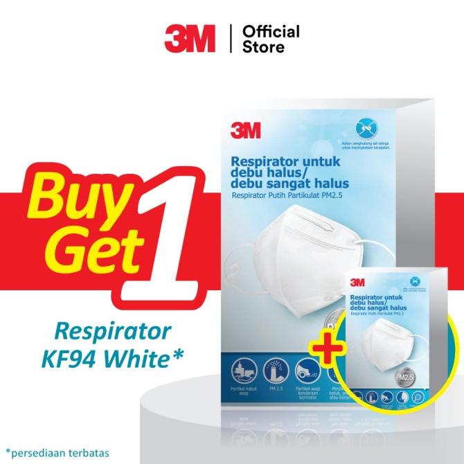 Jual 3M Respirator KF94 Korea Filter dengan Teknologi Filter 3M - 1 Box ...