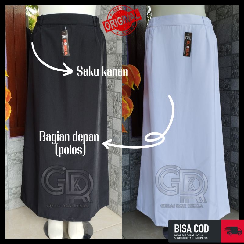 Jual Rok A Rok Hitam Panjang Rok Jumbo Rok Big Size Rok Span Panjang ...