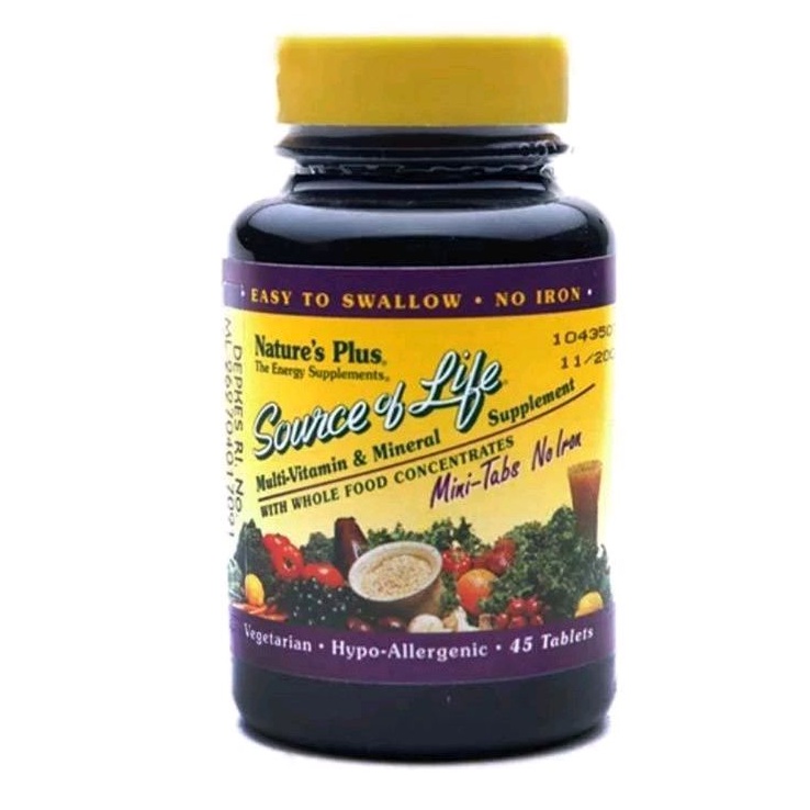 Jual Nature's Plus Sol Mini Tabs No Iron (45 Tablets) | Shopee Indonesia