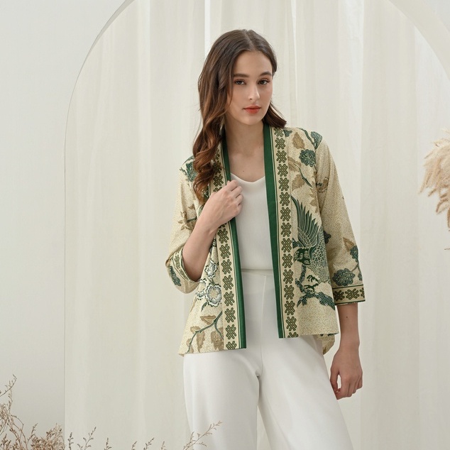 Jual Outer Batik 241 IJO/ Rompi Batik/ Luaran Batik/ Seragam batik ...