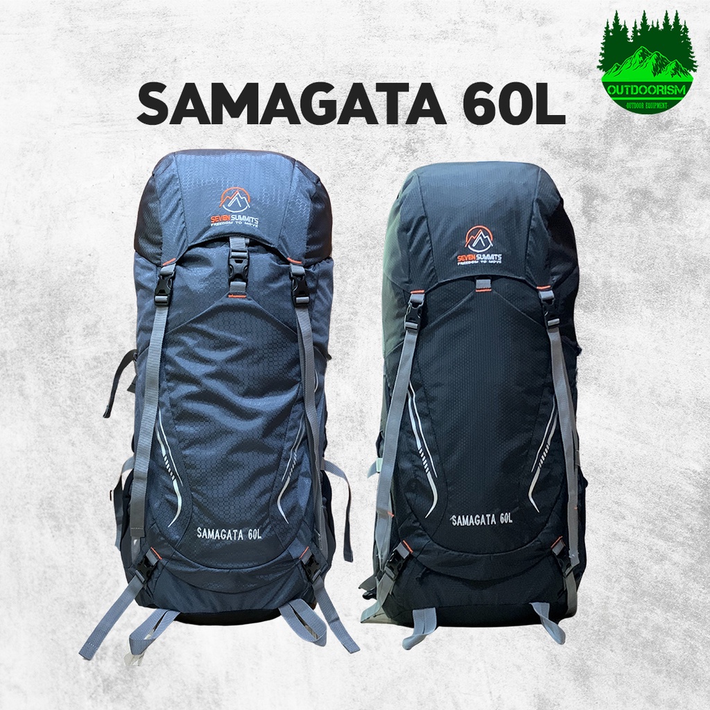 Jual TAS CARRIER SEVEN SUMMIT 60 LITER SAMAGATA FREE RAIN COVER | TAS ...