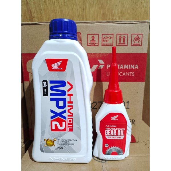 Jual PAKET OLI AHM MATIC MPX2 800ml & GEAR 120ml PAKET SPESIAL MPX2 ...