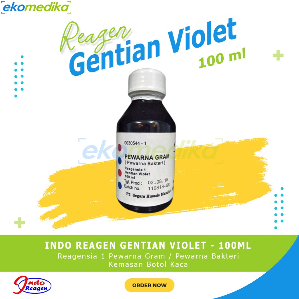 Jual Reagen Pewarna Gram - Gentian Violet 100ml INDO REAGENT Gentian ...