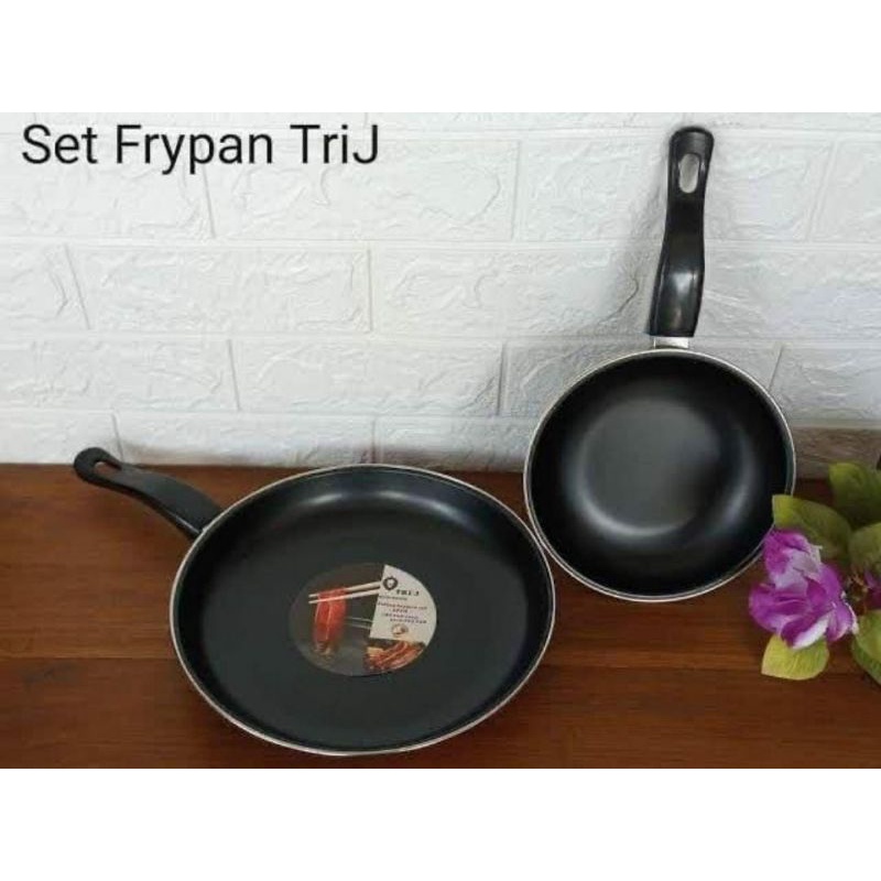 Jual TEVLON FRYPAN TRI J ISI 2 | Shopee Indonesia