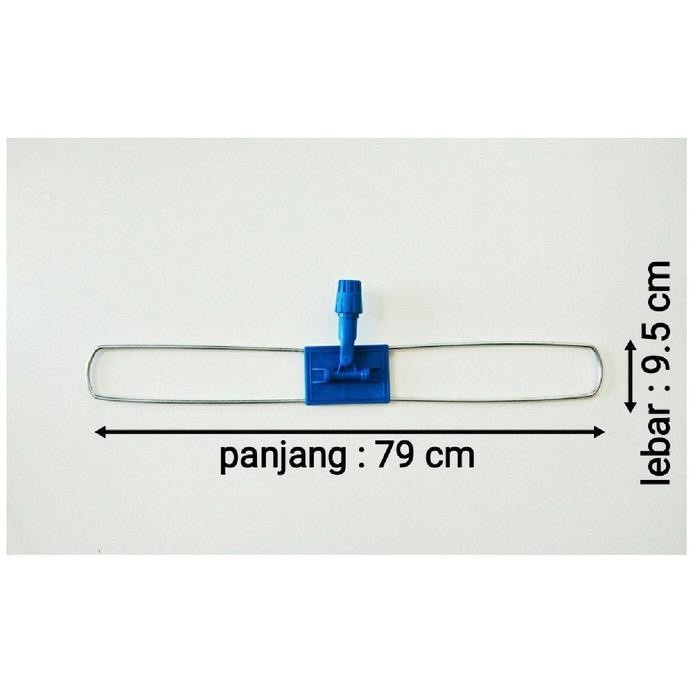 Jual Lobby Duster Kain Refill 40/60/80cm|Putih&Biru|Dust Mop Frame ...