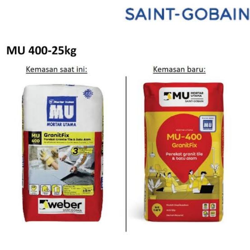 Jual MU 400 (Mortar Utama) 25KG | Shopee Indonesia