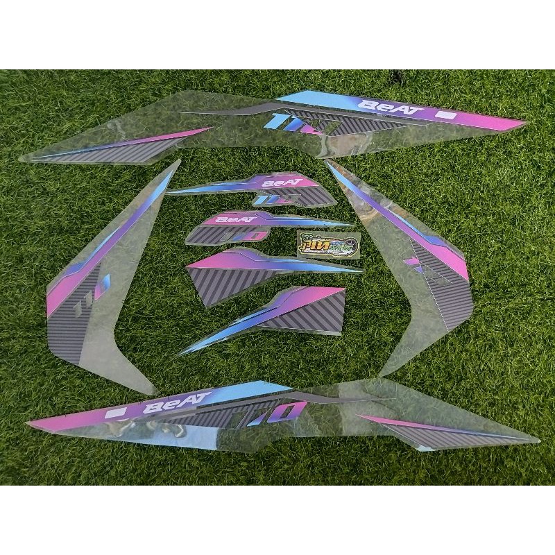 Jual Striping/Sticker beat new esp list costum warna rainbow transparan ...