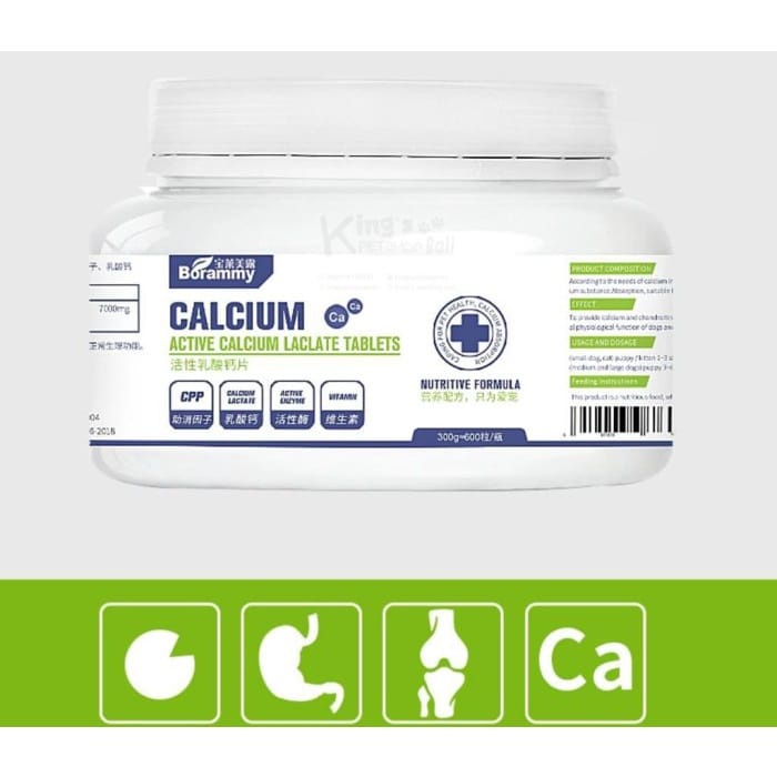 Jual Vitamin Calcium Hewan / BORAMMY CALCIUM TABS Repack 100TAB ...