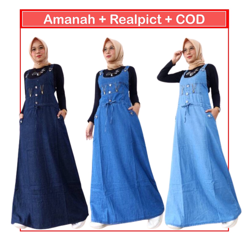 Jual Denima Jumpsuit Overall Rok Jeans Dewasa Terbaru 2023 /Jumpsuit ...