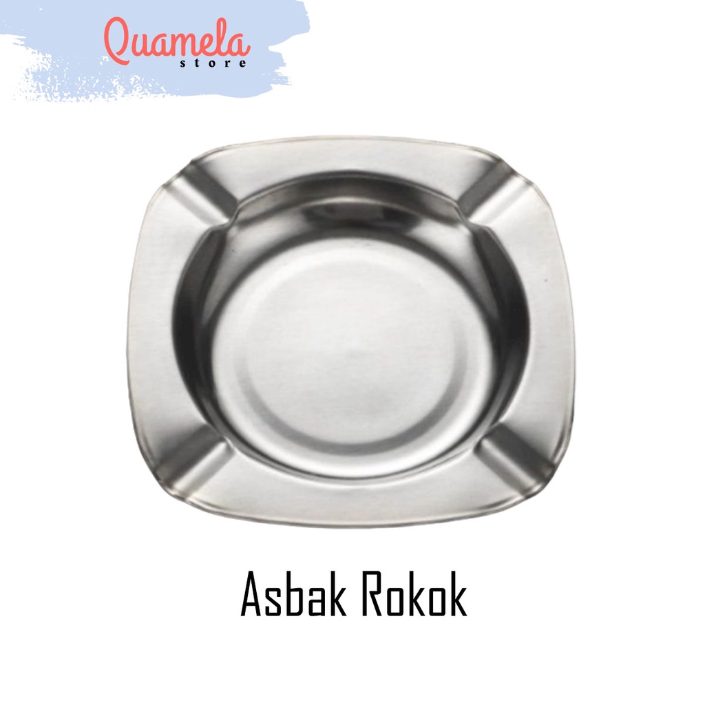 Jual Asbak Rokok Stainless, Asbak Kotak, Asbak Bulat Stainless Steel ...