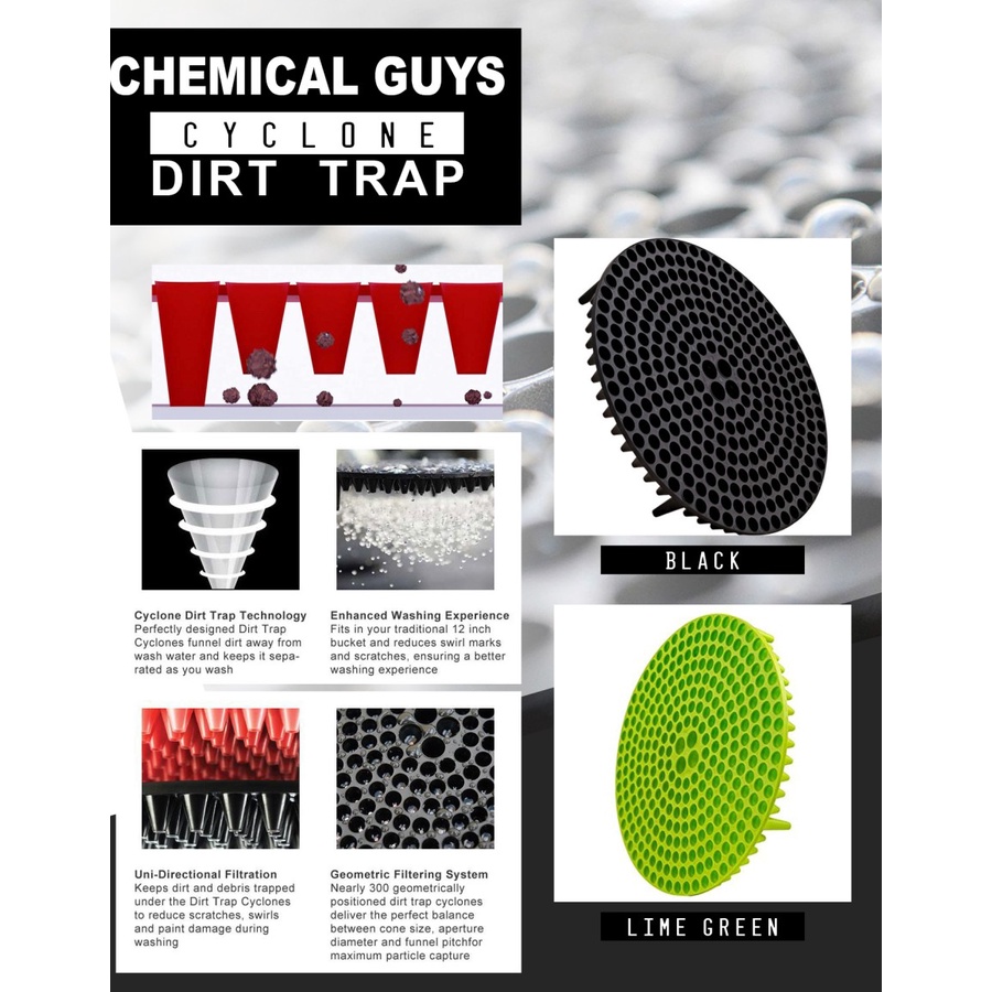 Jual Chemical Guys Cyclone Dirt Trap | Shopee Indonesia