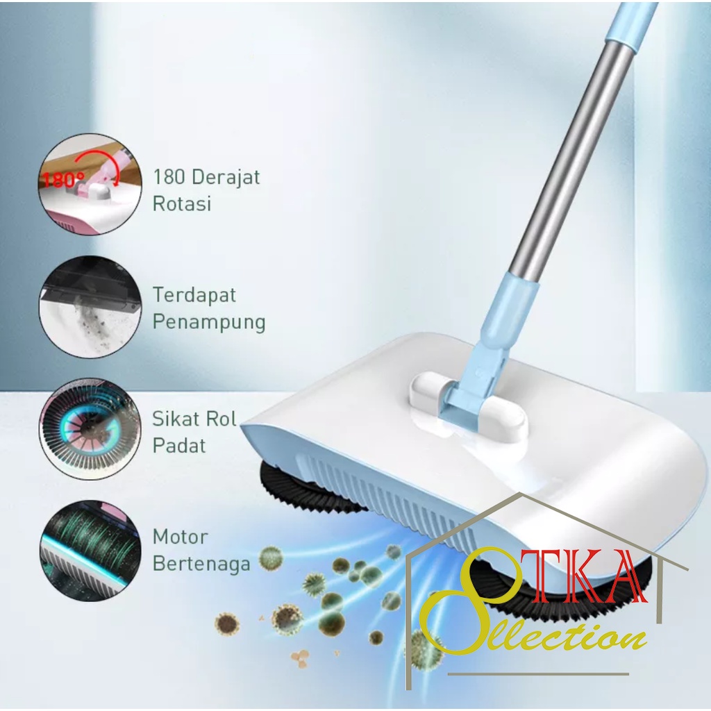 Jual Sapu Otomatis Hisap Sedot Kotoran Sampah Tanpa Listrik Pembersih ...