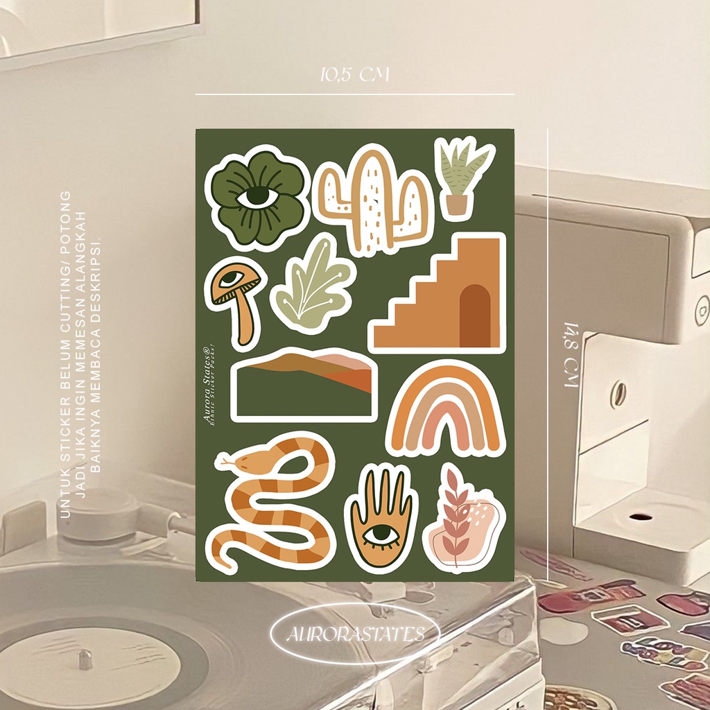 Jual STICKER ETHNIC AESTHETIC | STICKER MINIMALIS | STICKER HP CASE ...