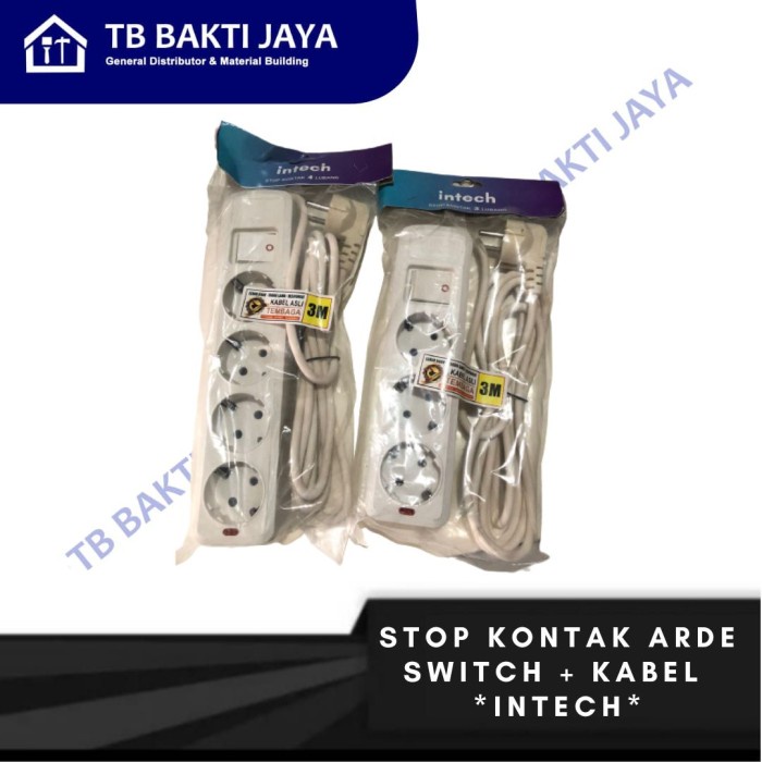 Jual Stop Kontak Arde Switch / Colokan Listrik / Stop Kontak Plus Kabel ...