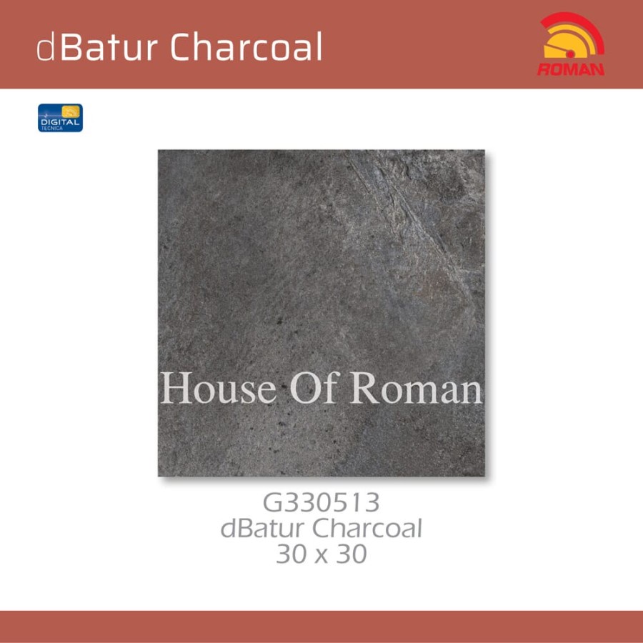 Jual ROMAN KERAMIK DBATUR CHARCOAL 30X30 G330513 (ROMAN HOUSE OF ROMAN ...