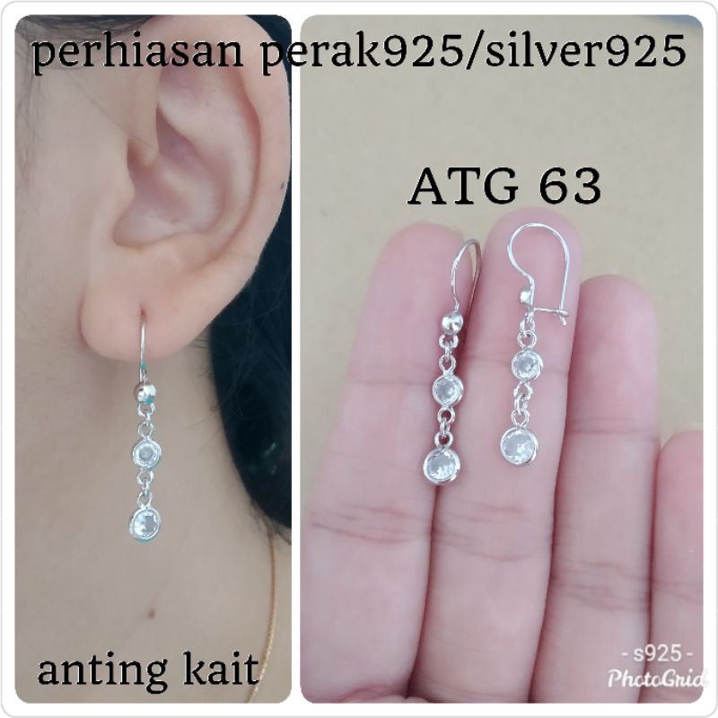 Jual ANTING KAIT MATA MATA PERAK ASLI 925 LAPIS MAS PUTIH ATG 63 ...
