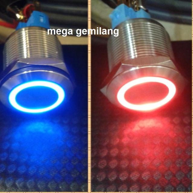 Jual Push Button Switch 22mm +Led - Merah | Shopee Indonesia