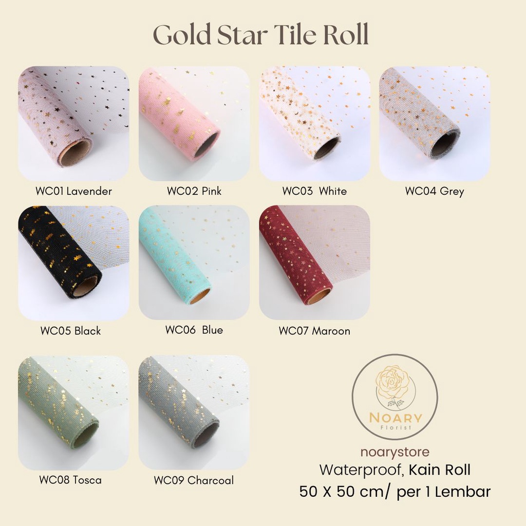 Jual Gold Star Tile Roll / Cotton Roll / Kain Roll / Tissue Paper ...