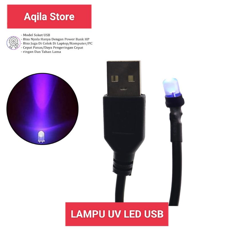 Jual Lampu Led Bening Ultraviolet UV Ultra Violet 5mm | Shopee Indonesia